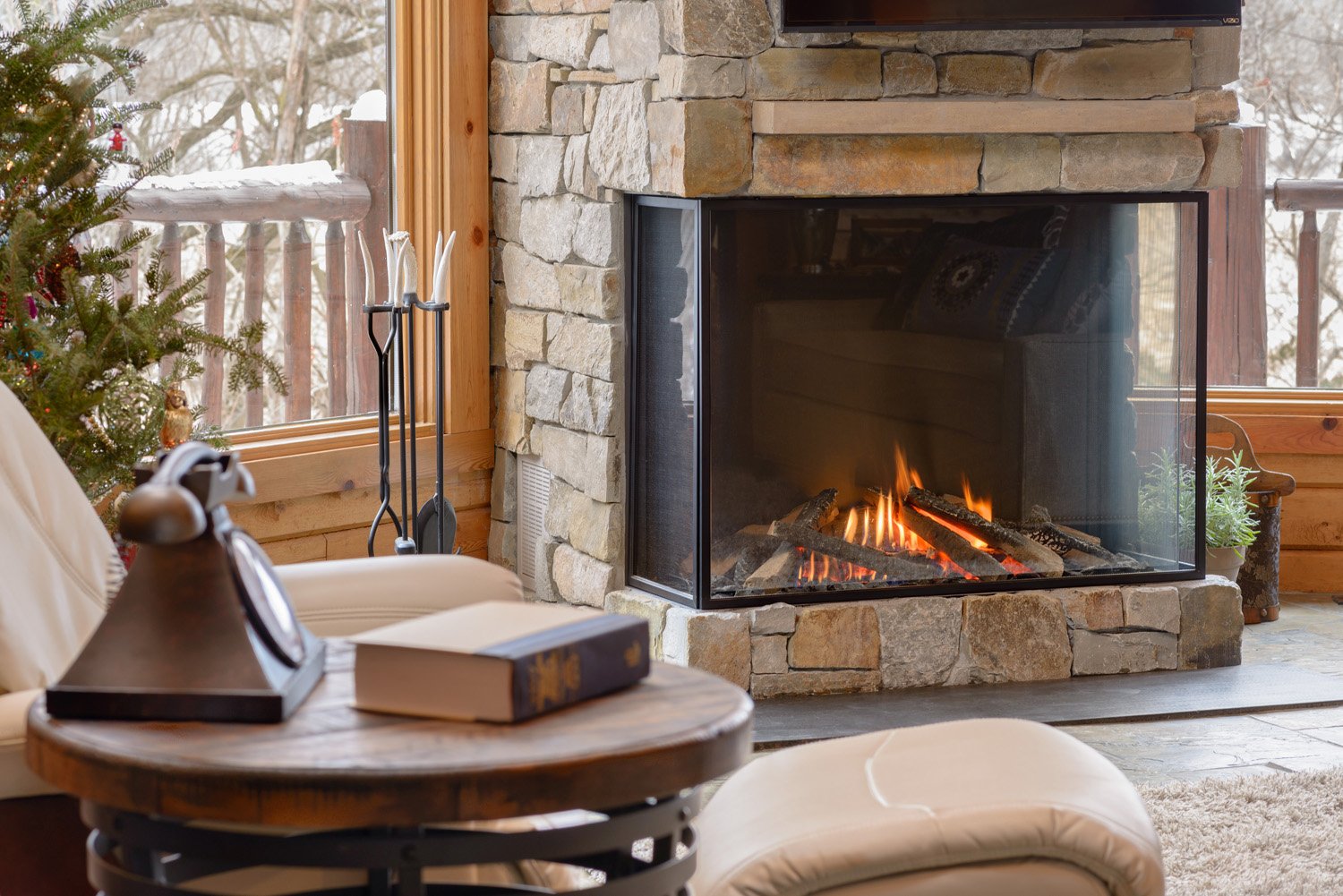 Lighting a Gas Fireplace