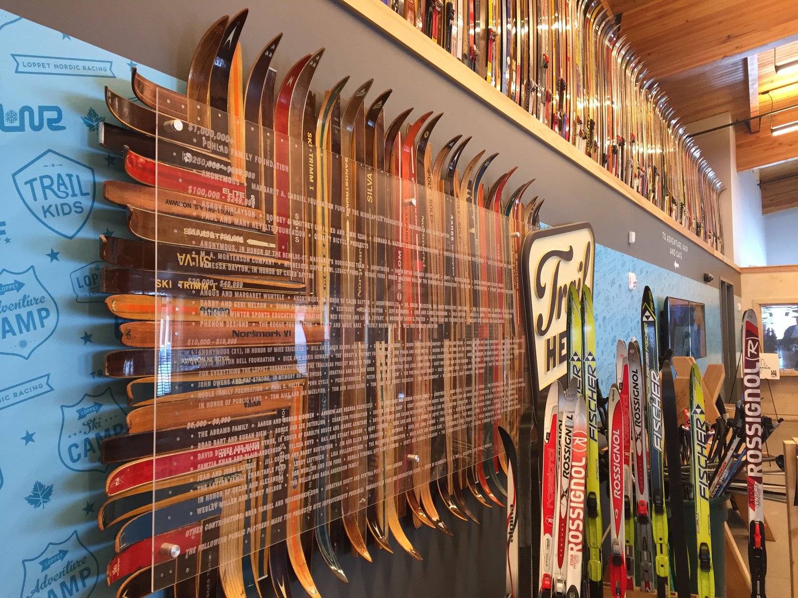 Freestanding Gas Stove Warms the Loppet Foundation Trailhead