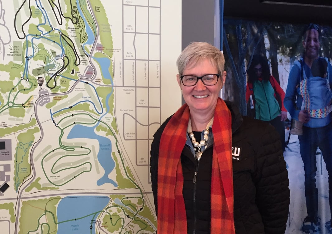 Freestanding Gas Stove Warms the Loppet Foundation Trailhead