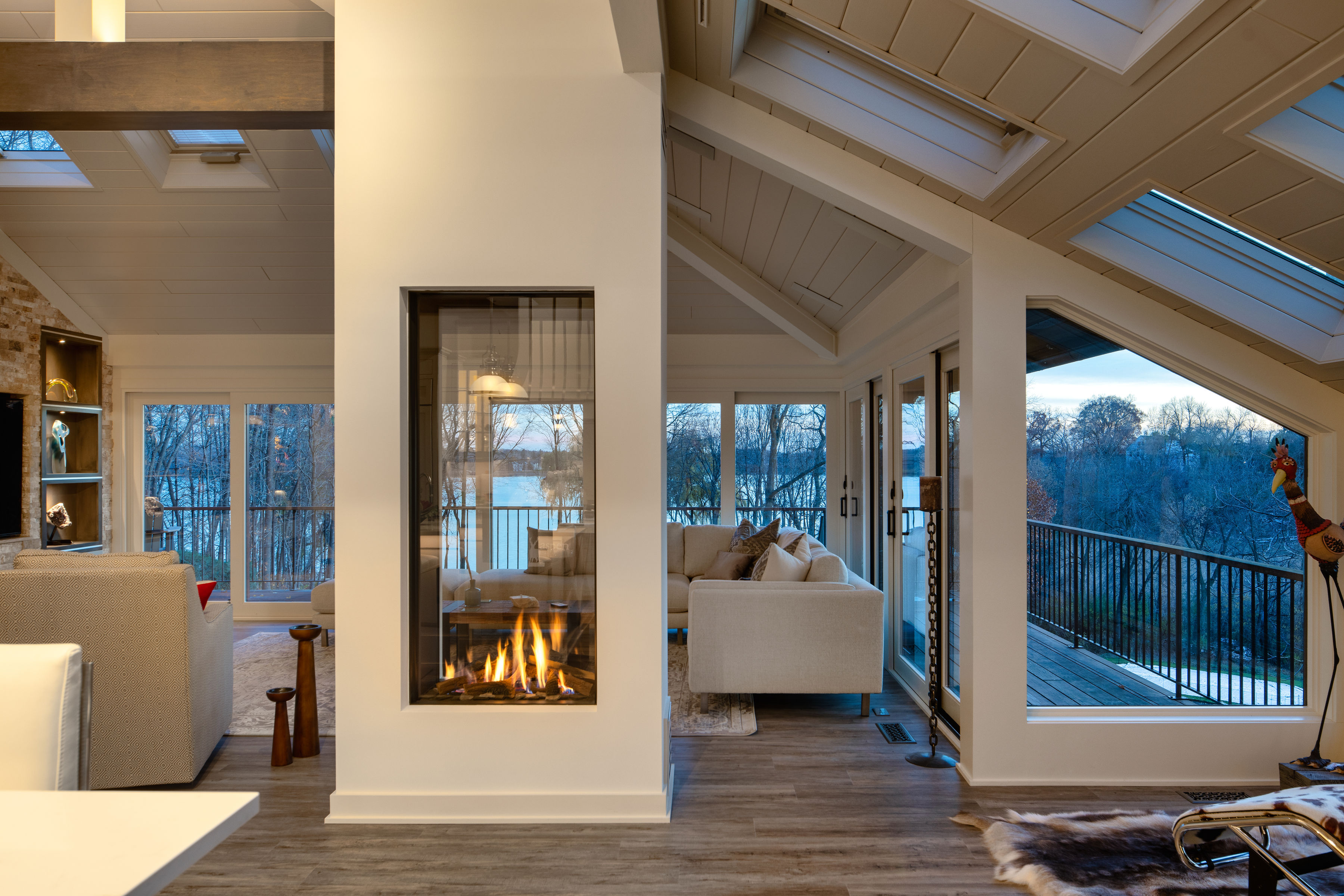 Trending Sky TM Vertical Fireplace Design for 2022